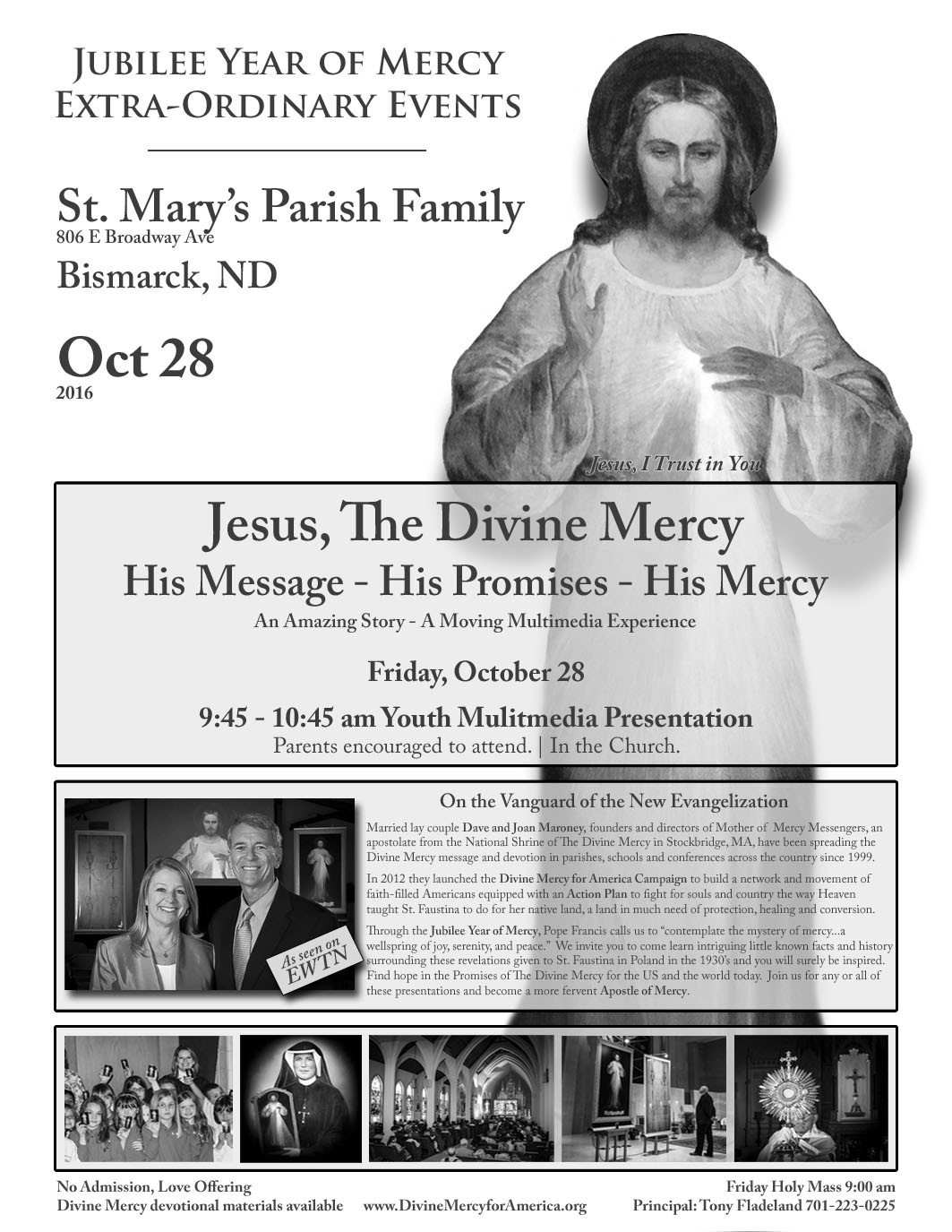 [Past Event] October 28, 2016 • Bismarck ND - Divine Mercy
