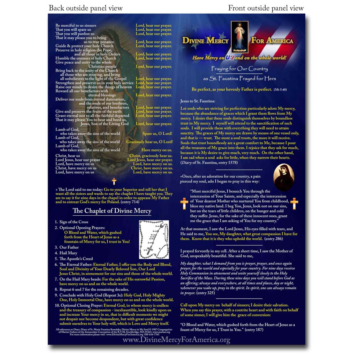 Prayer Guide - Divine Mercy for America - Divine Mercy