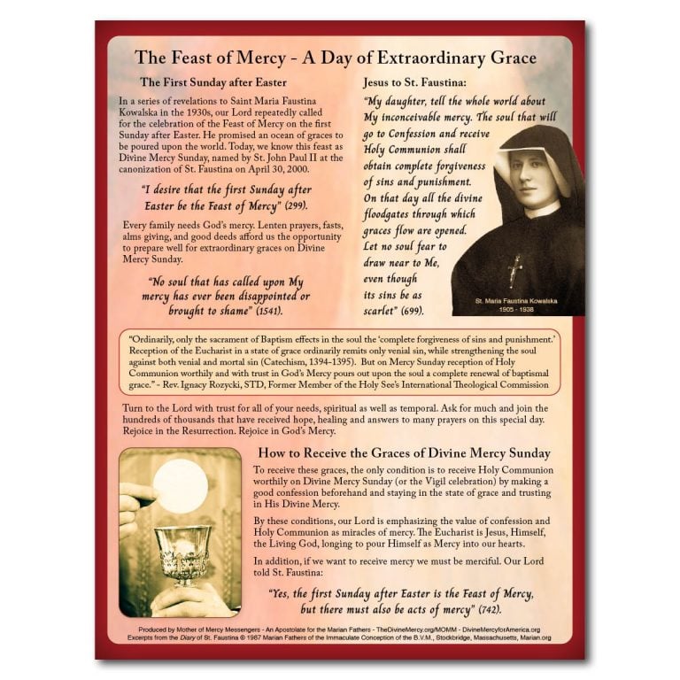 Flyer - Divine Mercy Sunday • 100 Pack - Divine Mercy